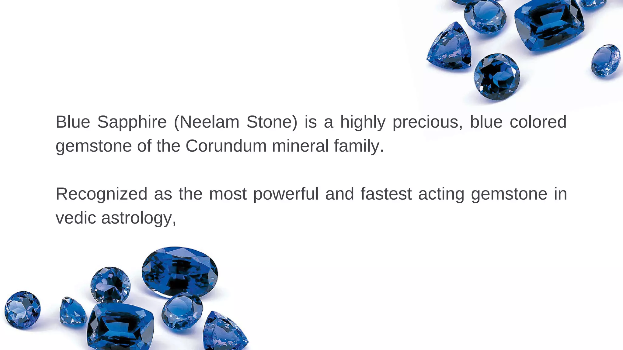 Blue sapphire september month gemstone | PPT
