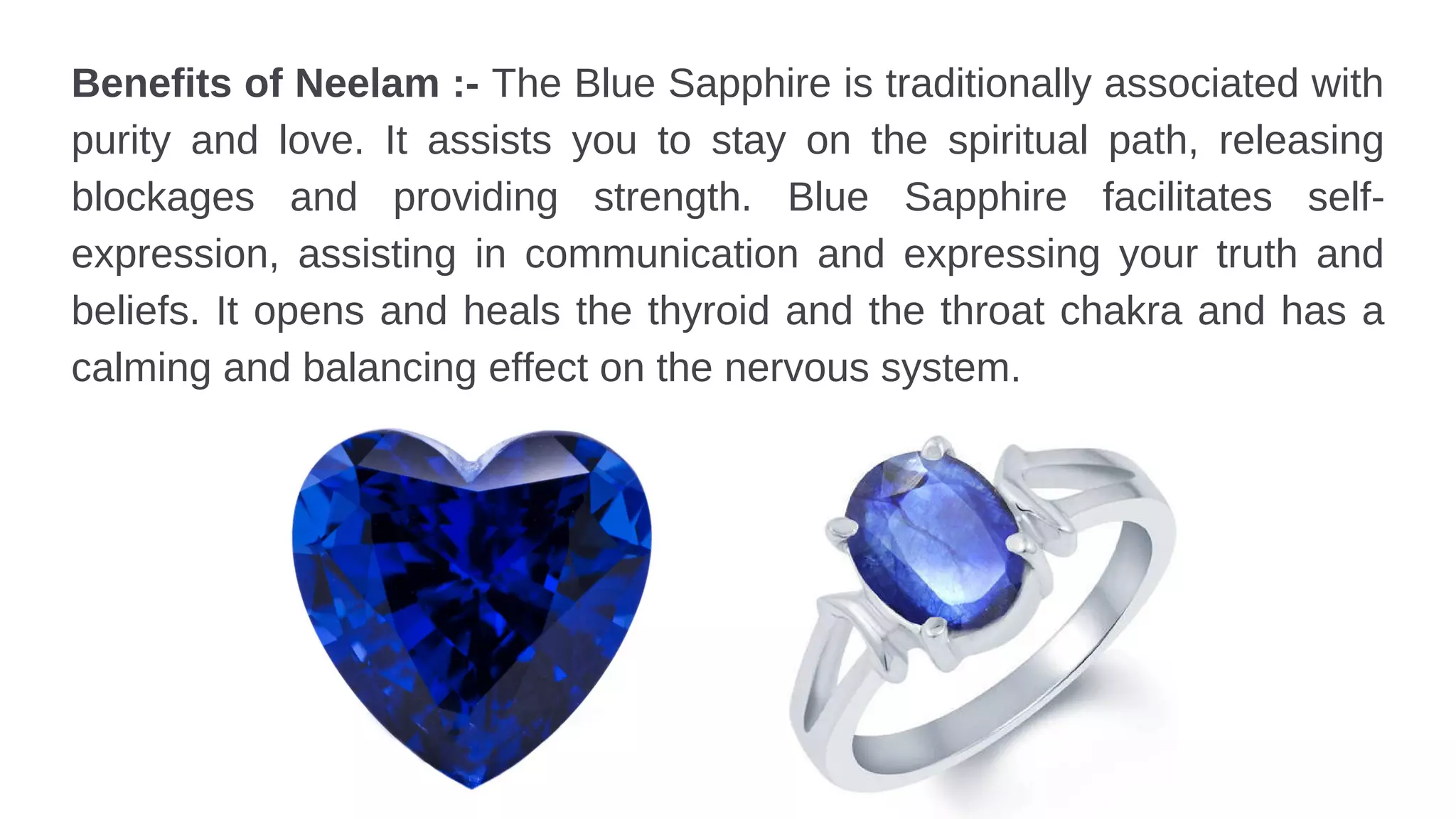 Blue sapphire september month gemstone | PPT | Free Download