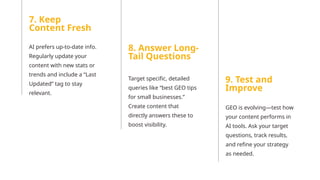 9 GEO Tips to Boost Your AI Search Visibility.pptx