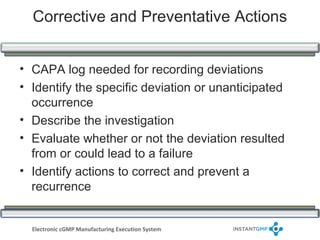 InstantGMP Compliance Series - Managing Deviations for Improved ...
