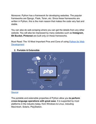 9 good reasons why you must consider python for web applications | PDF