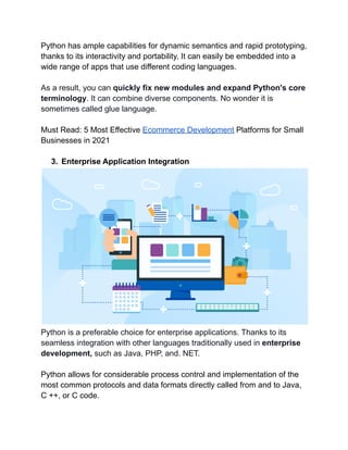 9 good reasons why you must consider python for web applications | PDF