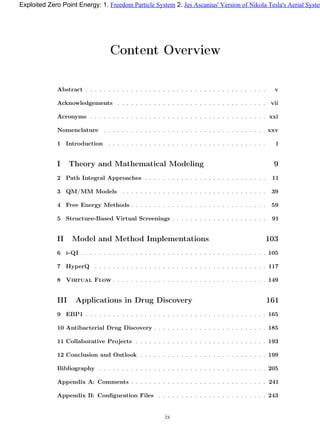 Free Energy Methods Involving Quantum Physics, Path Integrals, and ...