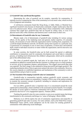 Realising the Community Goodwill-Value (Case of Rwanda) | PDF