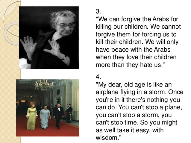 9 great quotes from golda meir by issac Brott