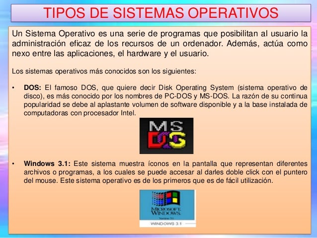 Sistemas Operativos Que Son Caractersticas