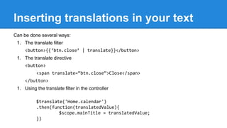 Internationalizing Your AngularJS App | PPTX | Web Development | Internet