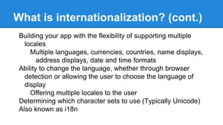 Internationalizing Your AngularJS App | PPTX | Web Development | Internet
