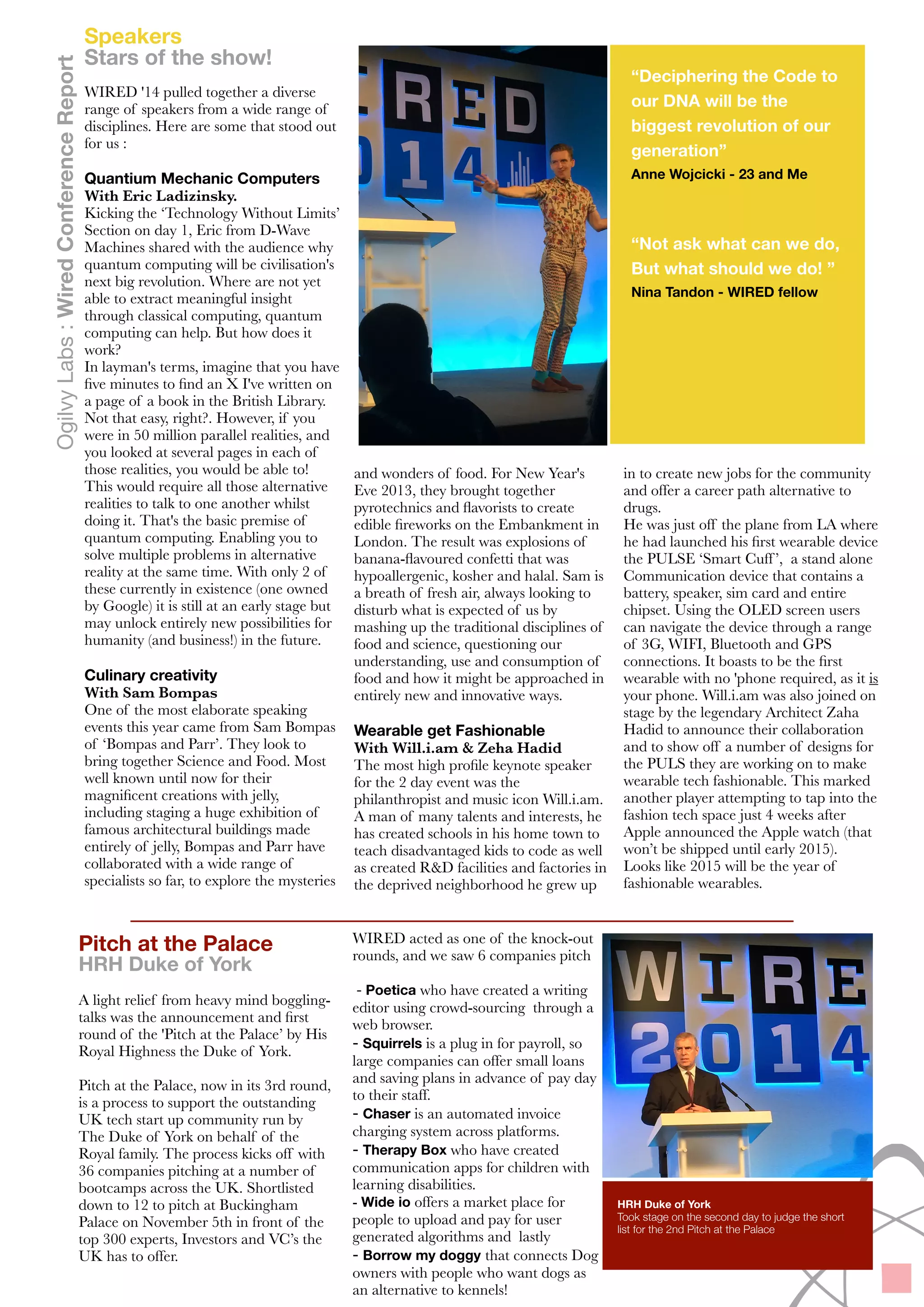 Wired 2014 Conference Report | PDF
