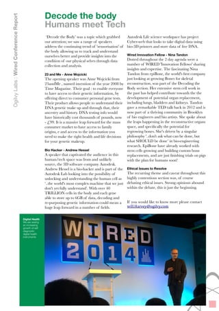 Wired 2014 Conference Report | PDF