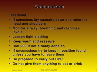 Head and spinal injuries | PPT