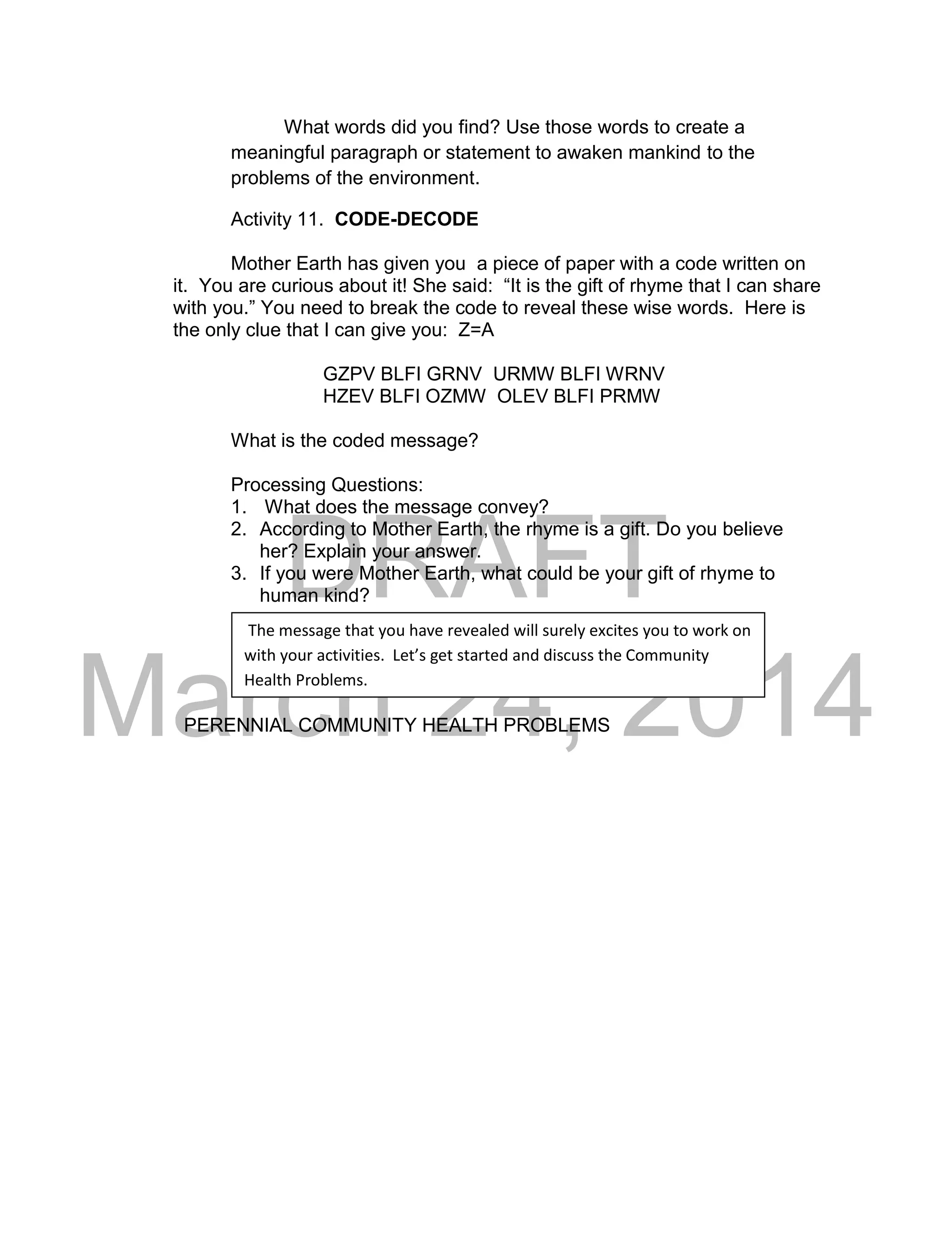 Grade 9 Health Module | PDF