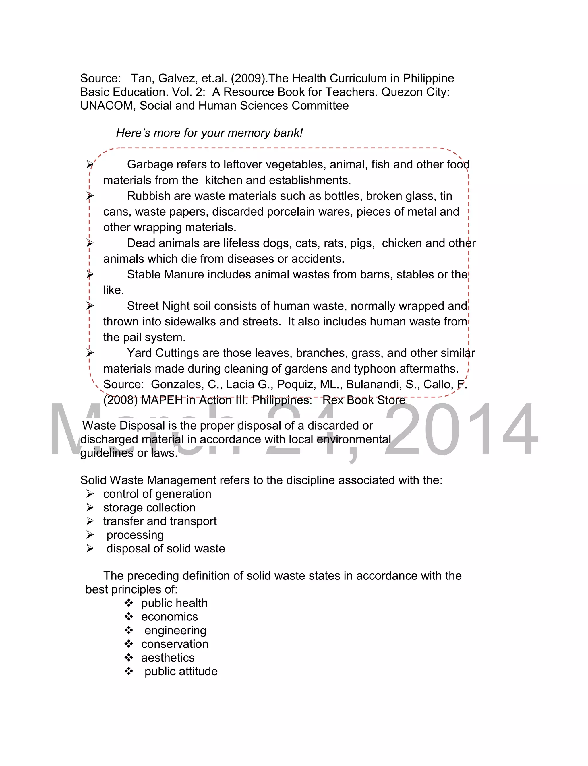 Grade 9 Health Module | PDF