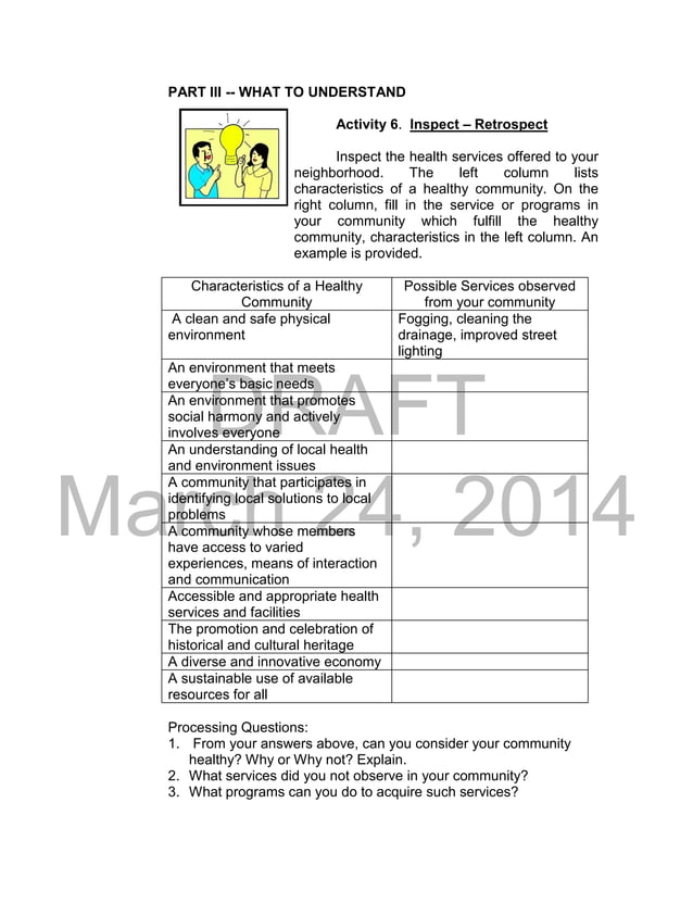 Grade 9 Health Module | PDF