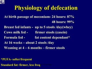 Constipation in Infants & Children | PPT