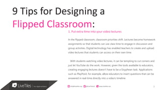 9 Helpful Tips for Designing a Flipped Classroom | PDF