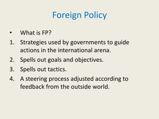 C6 - Foreign Policy | PDF