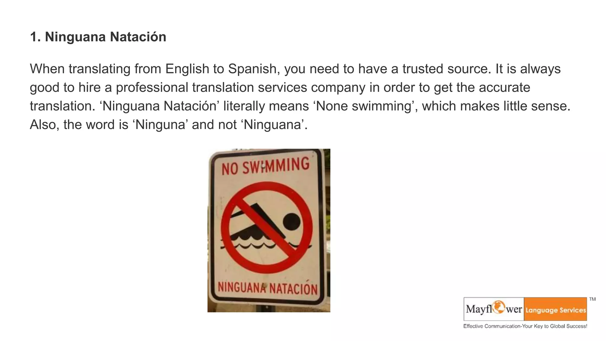 9 hilarious spanish to english translation services failures | PPT