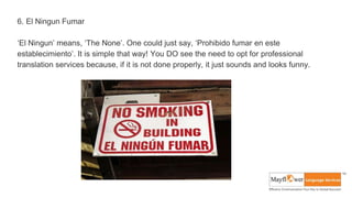 9 hilarious spanish to english translation services failures | PPT