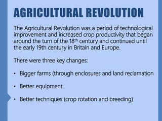 9 History - Movement of people - Agricultural Revolution | PPSX