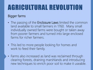 9 History - Movement of people - Agricultural Revolution | PPT