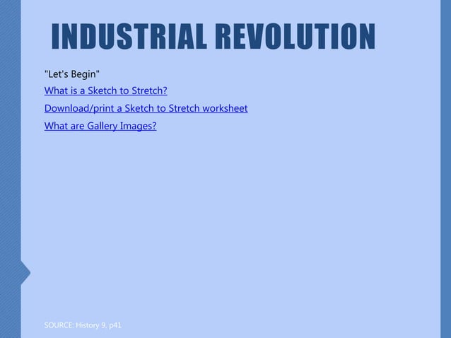 9 History - Movement of people - Industrial Revolution | PPSX