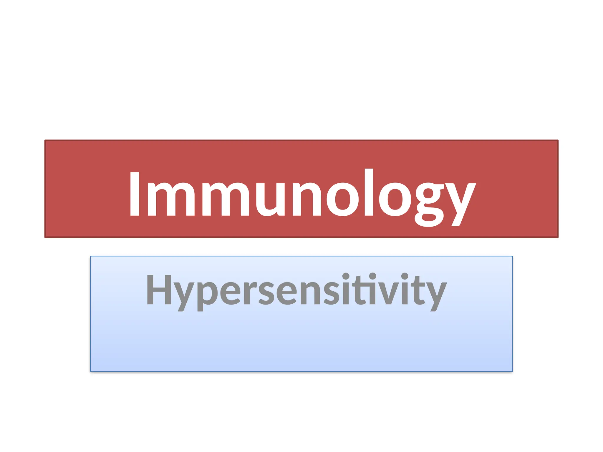 Immunology, hypersensitivity reaction.pptx