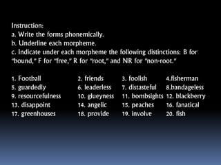 9 ic analysis of words | PDF