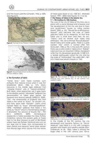 A Short Glimpse to the Urban Development of Tabriz during the History ...