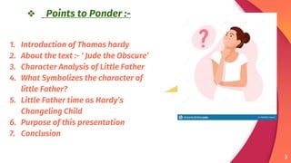 Character of Little Father Time in Thomas Hardy's Novel - 'Jude the ...