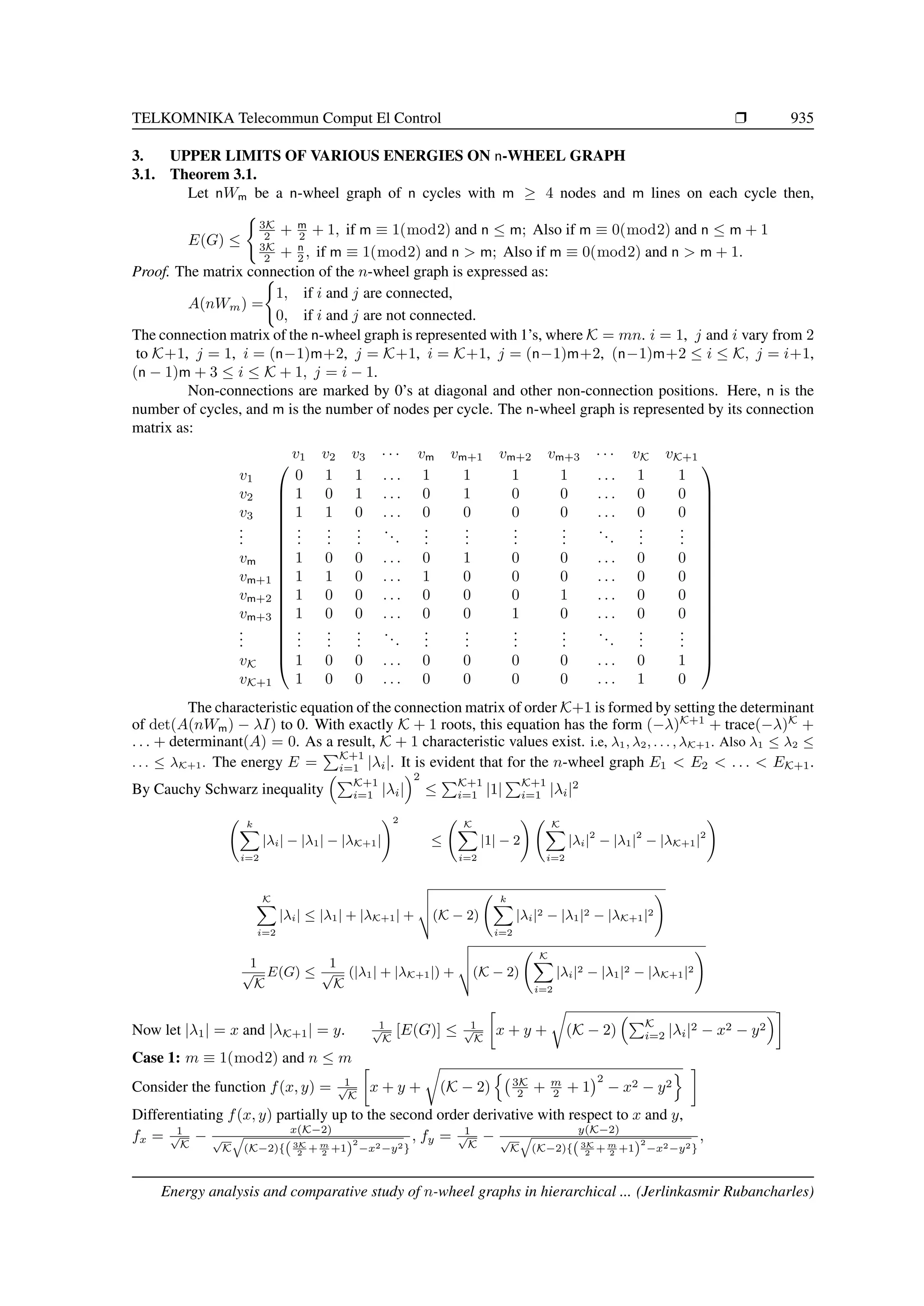 Energy analysis and comparative study of n-wheel graphs in hierarchical ...