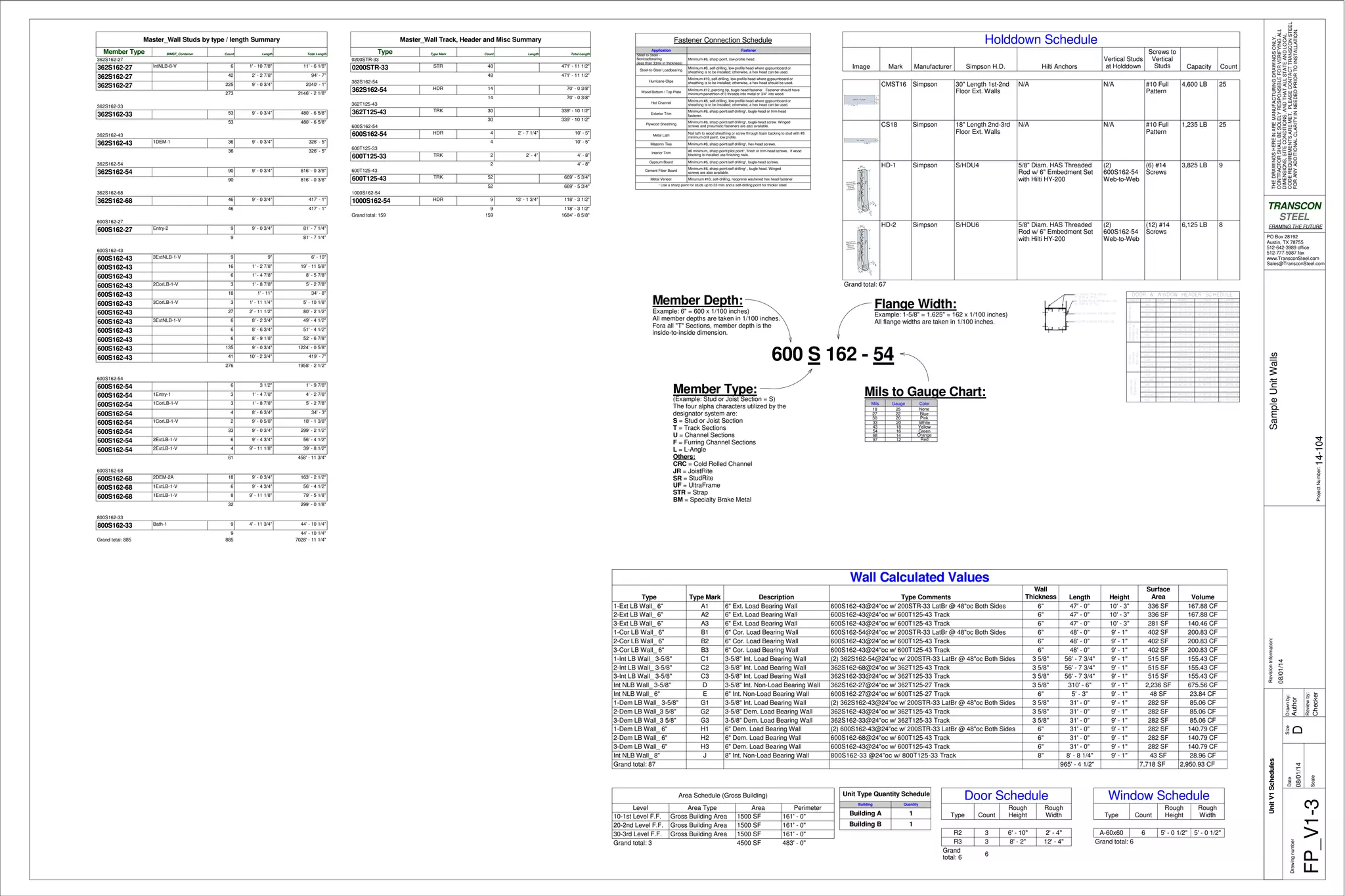 Sample Unit Plan BIM Wall Layouts | PDF