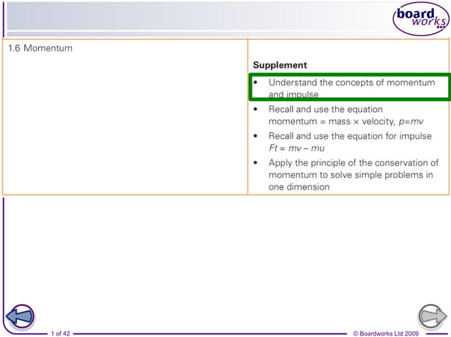 IGCSE Pysics Momentum | PPT