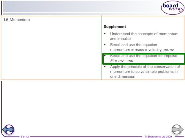 IGCSE Pysics Momentum | PPT