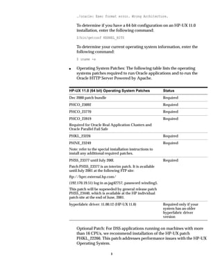 9i hp relnotes | PDF