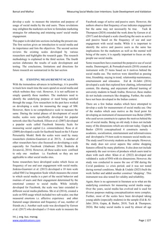 Measuring Social Media User Intentions: Scale Development and ...