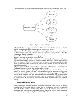 TEST CASE PRIORITIZATION FOR OPTIMIZING A REGRESSION TEST | PDF