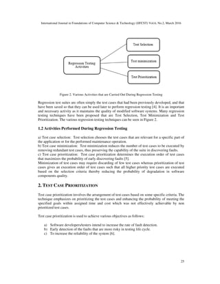 TEST CASE PRIORITIZATION FOR OPTIMIZING A REGRESSION TEST | PDF