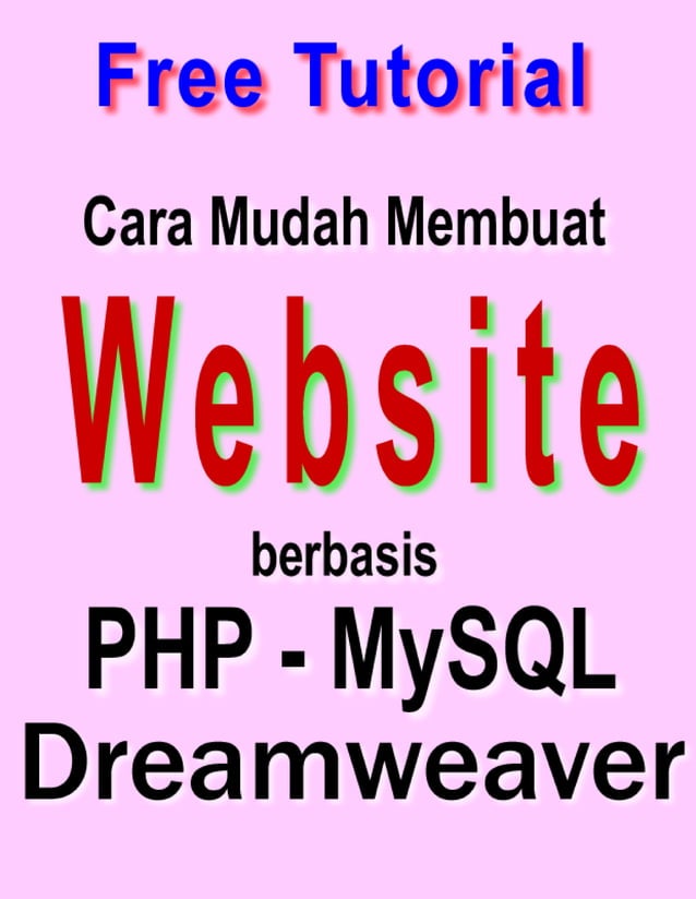 Web Dengan Php Mysql Dreamweaver Pdf