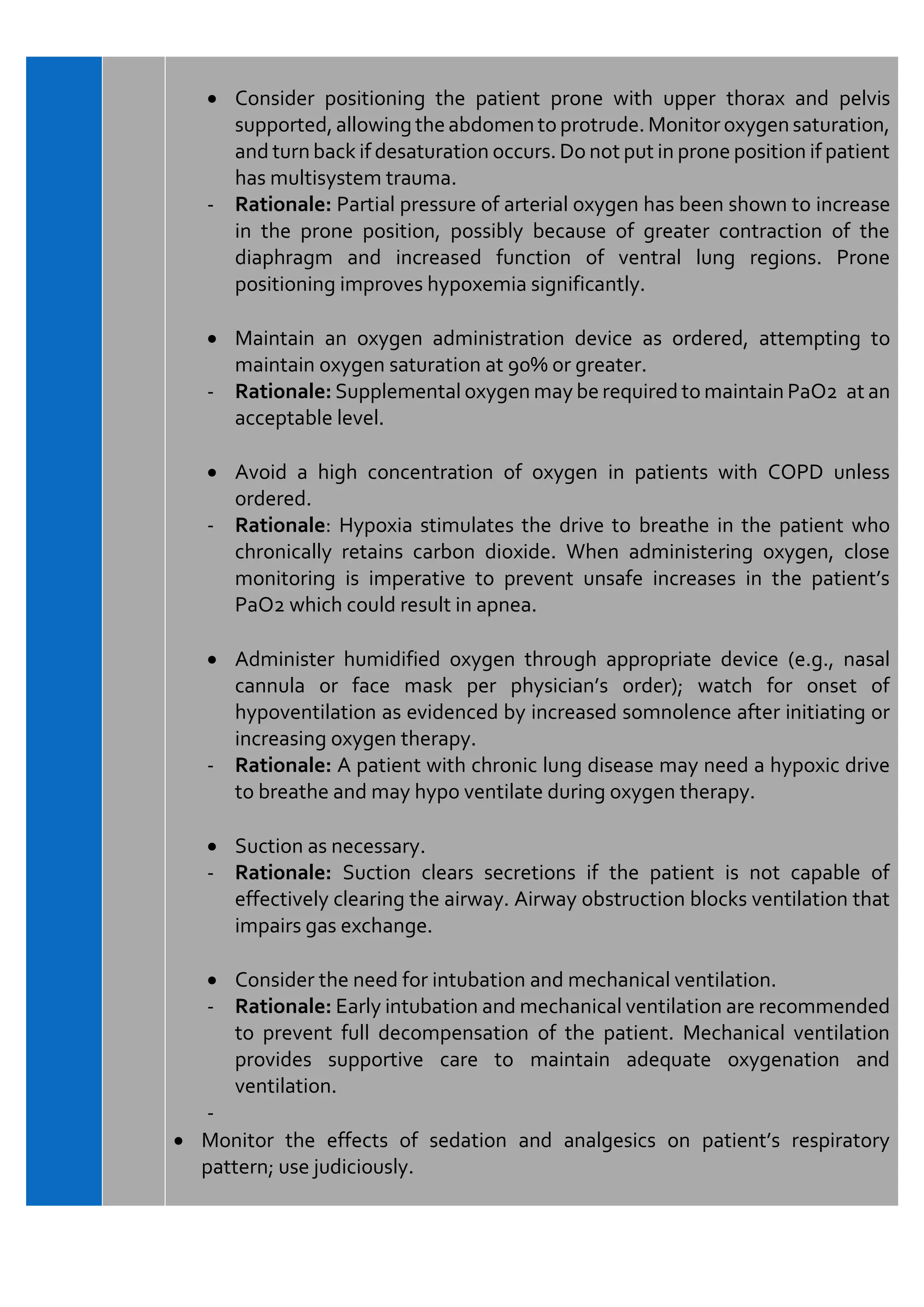 Impaired Gas Exchange Nursing Care Plan | PDF