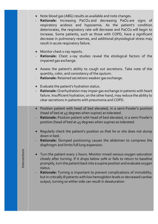 Impaired Gas Exchange Nursing Care Plan | PDF
