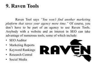 9 important tools for seo | PPT
