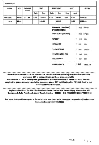 9inch Lakme Bill.pdf