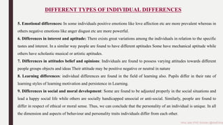 Individual Differences | PPT
