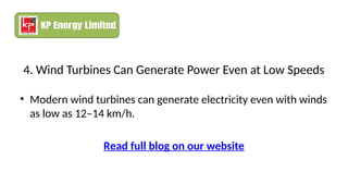 9 Interesting Facts About Wind Energy & Turbines | PPTX