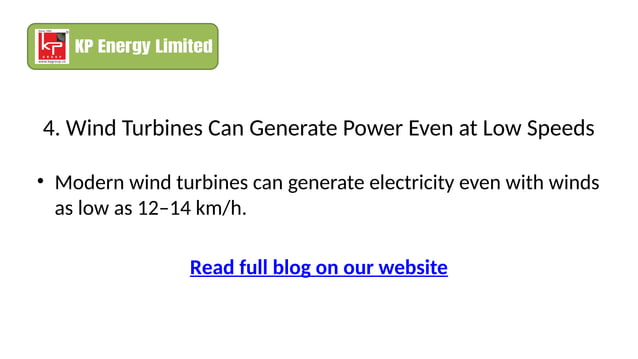 9 Interesting Facts About Wind Energy & Turbines | PPT