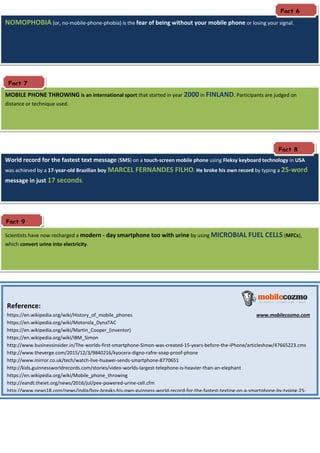 9 interesting mobile phone facts | PDF