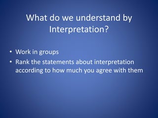9 interpretation | PPTX