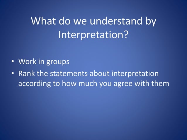 9 interpretation | PPT