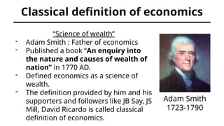 Introduction to Economics [Classical, Neo-Classical and Modern ...